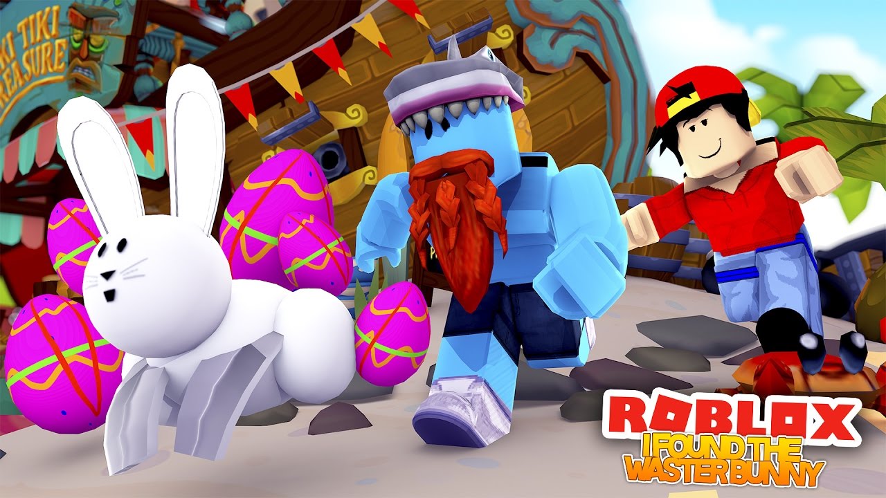 Hunting The Eater Bunny With Little Ropo Sharky Gaming Roblox Youtube