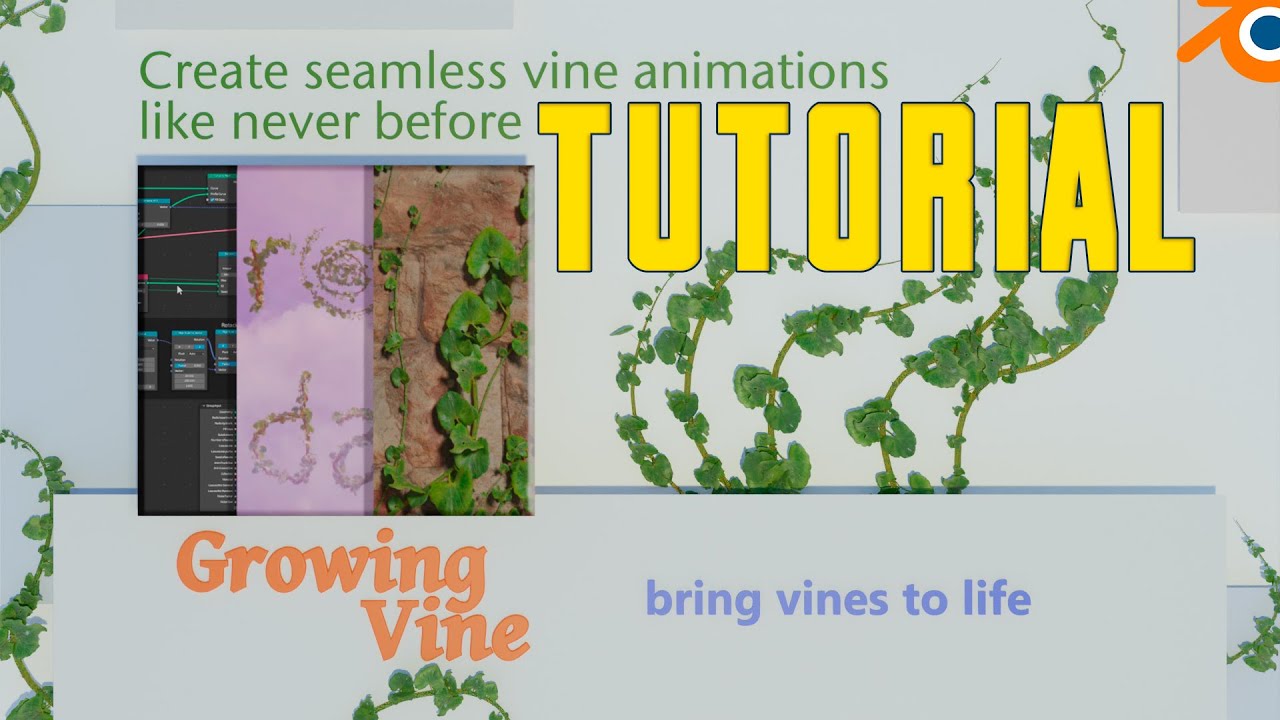 Growing Vine Tutorial Blender Geometry Nodes Youtube