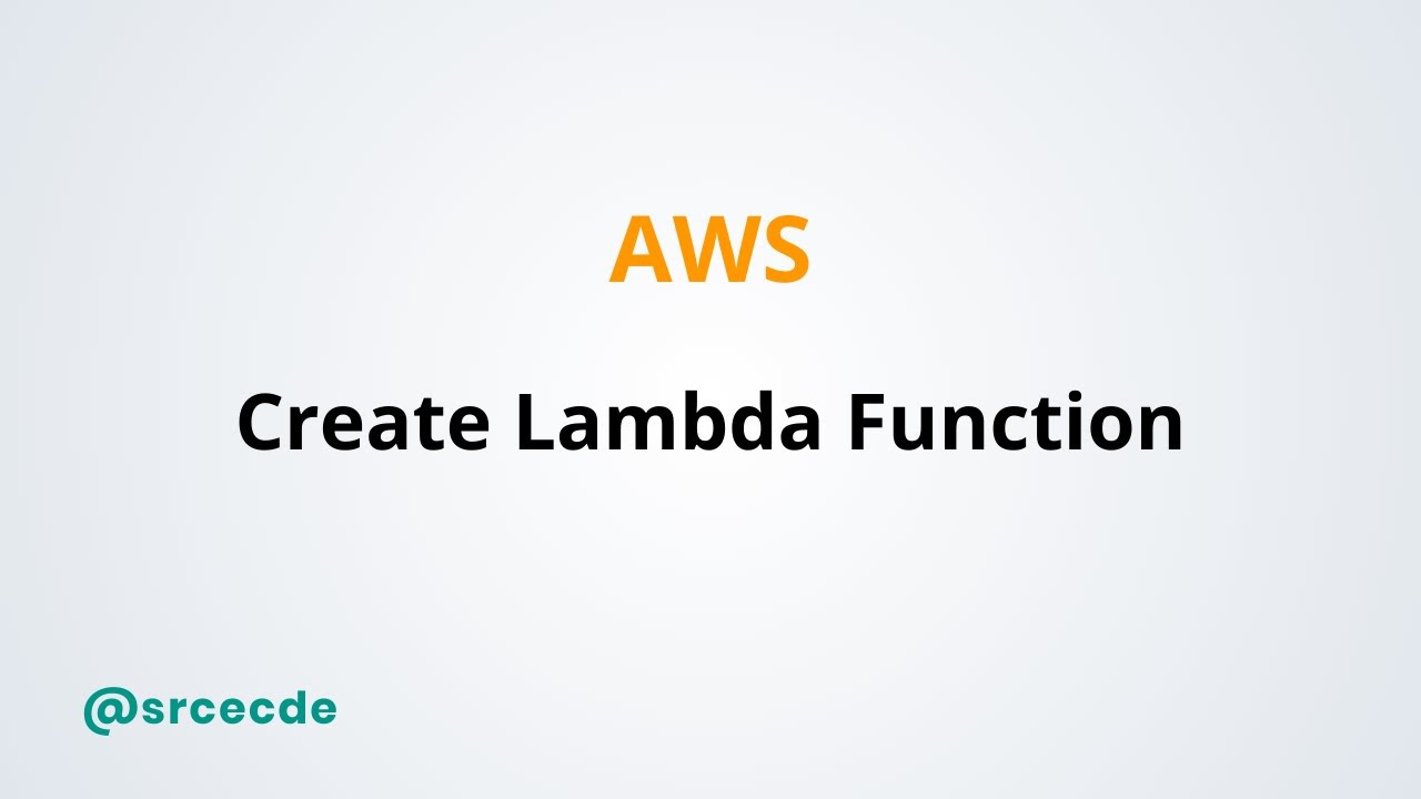 Aws Create Lambda Function Hindi Youtube