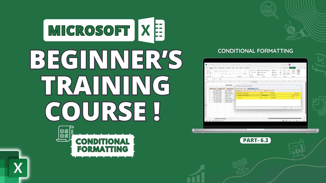 Microsoft Excel Conditional Formatting Part 3 Youtube