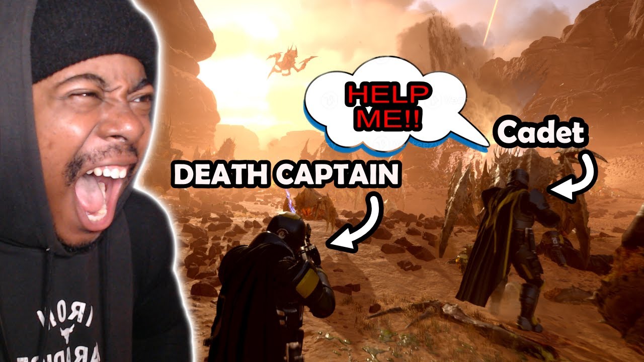 Death Captain Shows New Cadet The Ropes Helldivers 2 Youtube