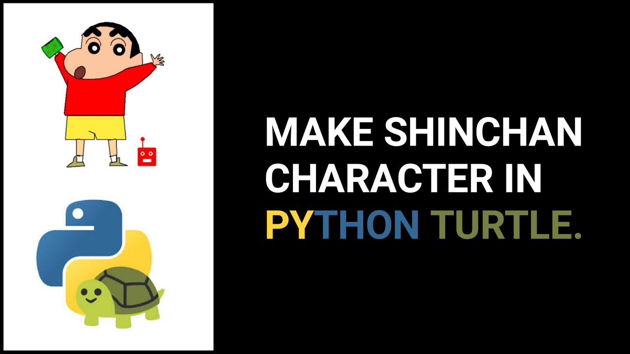 How To Draw Shinchan In Python Turtle Python Turtle Project 4 Youtube
