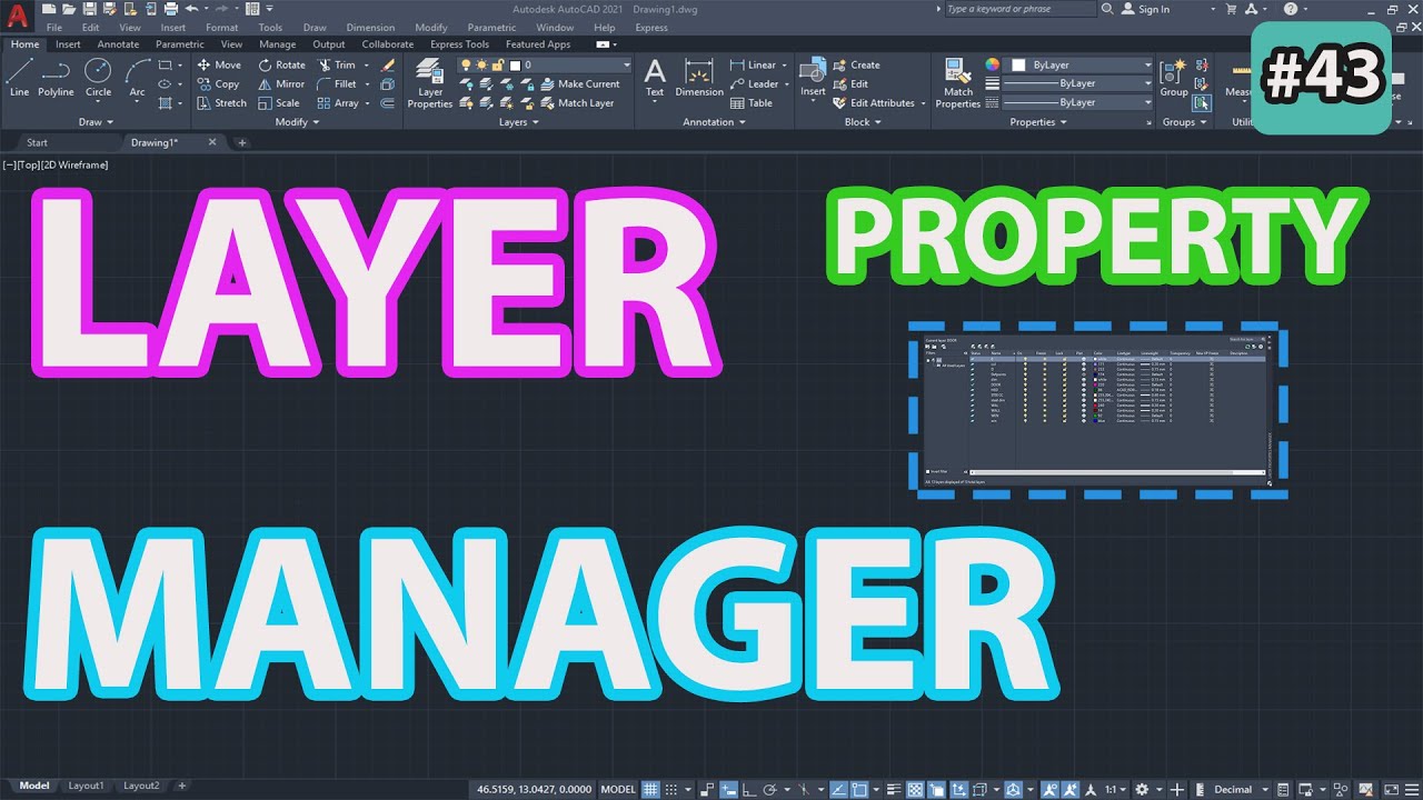 43 Layer Properties Manager In Autocad Beginner S Course Cad Gizmo