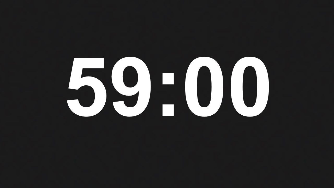 59 Minute Timer Youtube