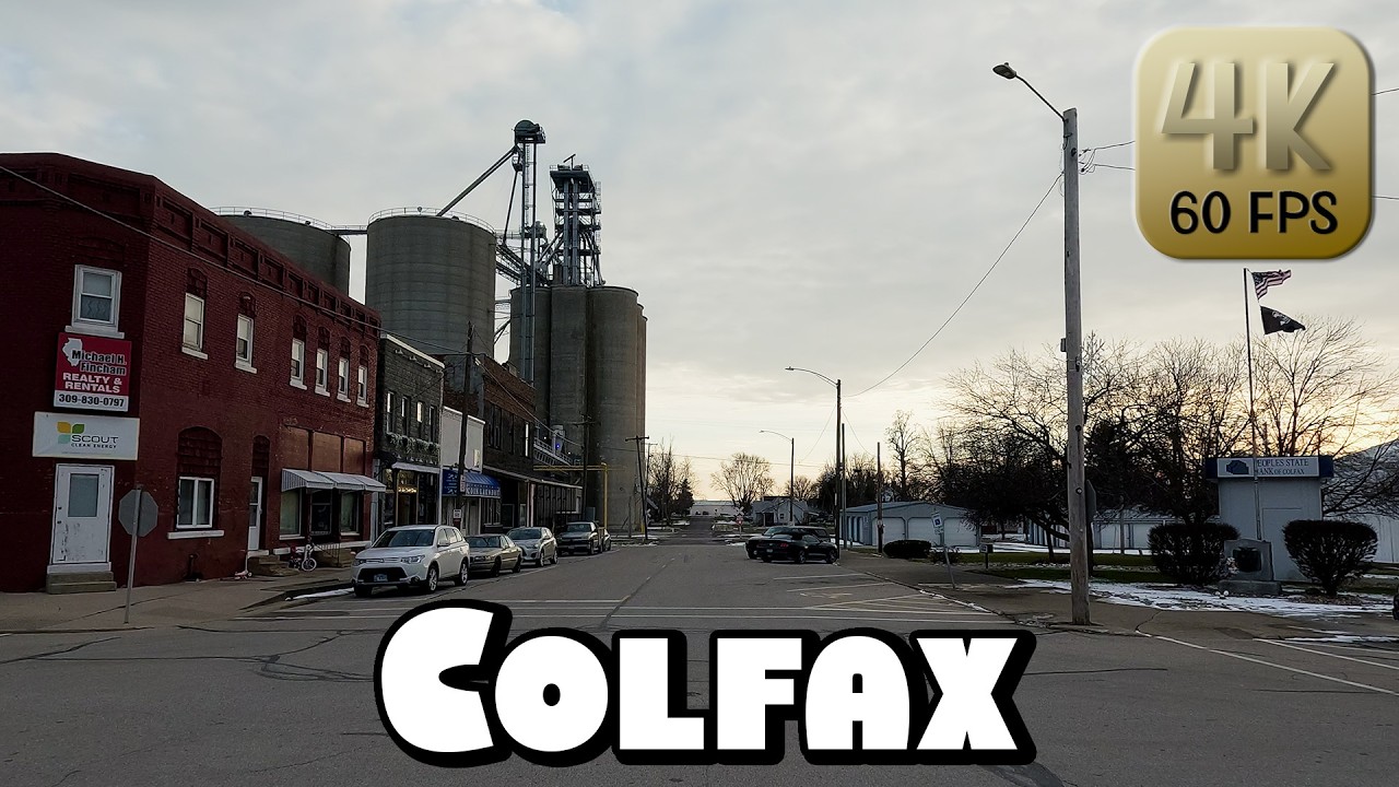Driving Around Small Town Colfax Illinois In 4k Video Youtube