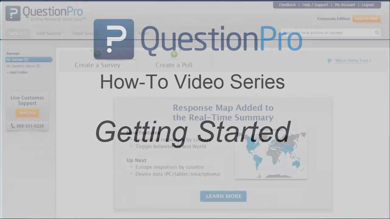 Questionpro Getting Started Creating Survey Youtube
