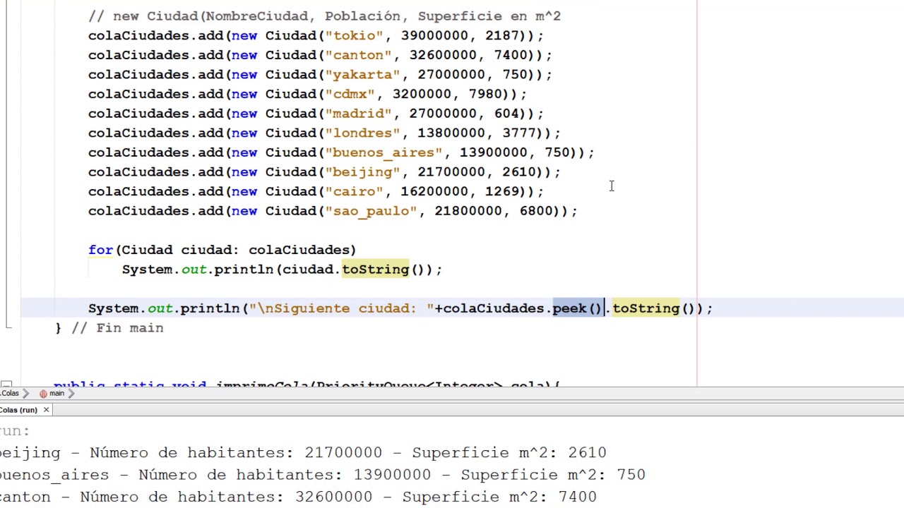 Priorityqueue En Java Ejemplo 3 Youtube