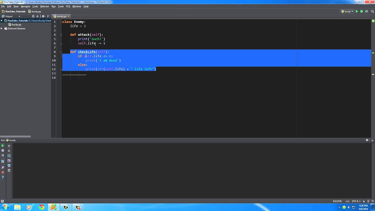 Python Programming Tutorial 29 Classes And Objects Youtube