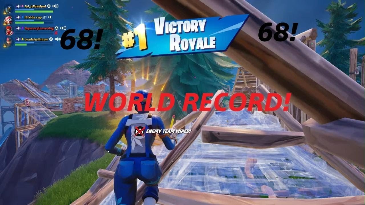 Fortnite Unreal Ranked Kill World Record 68 Kills Youtube