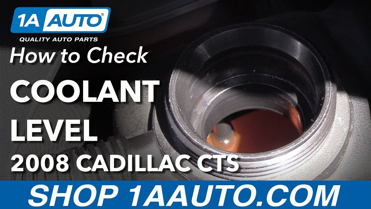 How To Check Coolant Fluid 2008 14 Cadillac Cts 1a Auto