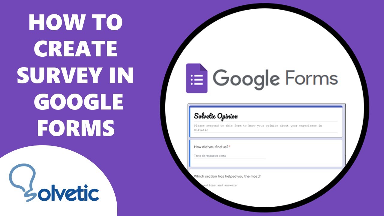 How To Create Survey In Google Forms Youtube