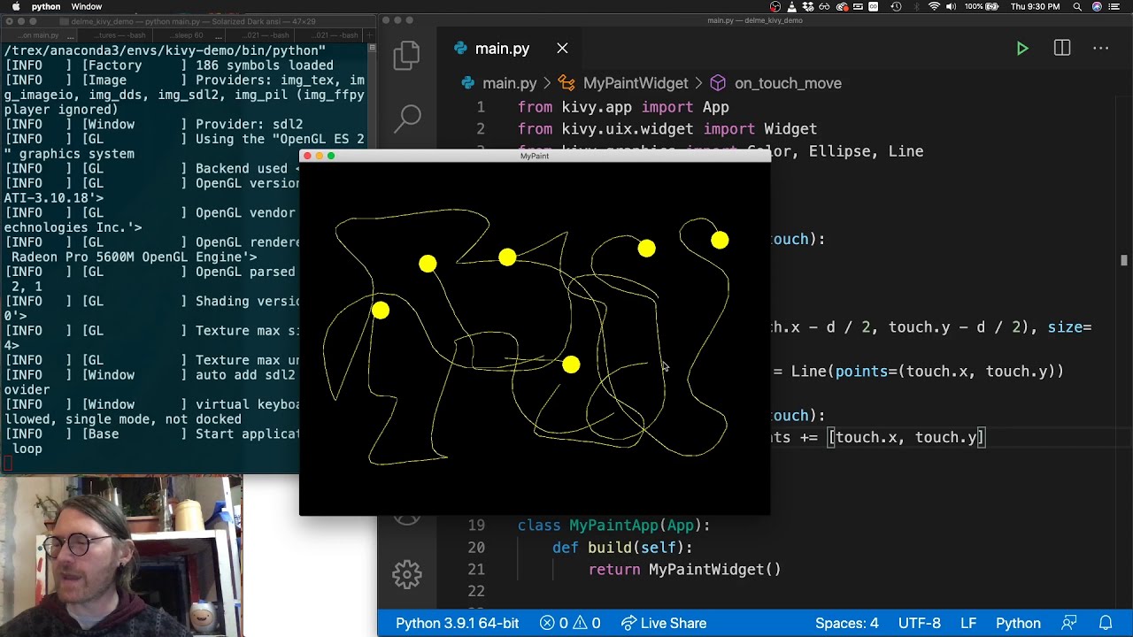 Making A Simple Paint App Using Kivy And Python Youtube