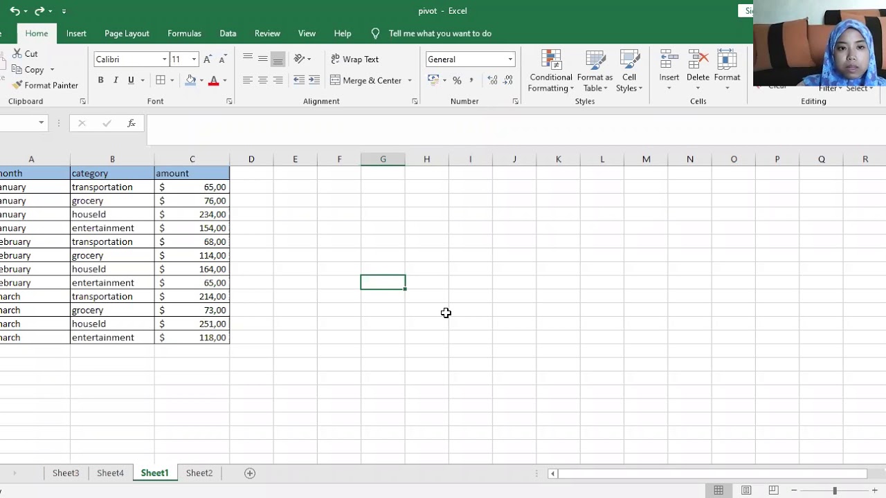 Cara Pembuatan Pivot Table Youtube