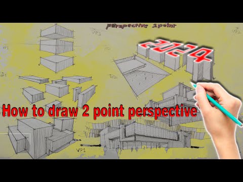 How To Draw A 2 Point Perspective 2 Point Perspective Drawing