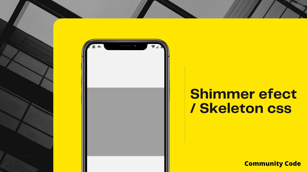 Como Fazer O Shimmer Effect Skeleton No React Native Youtube
