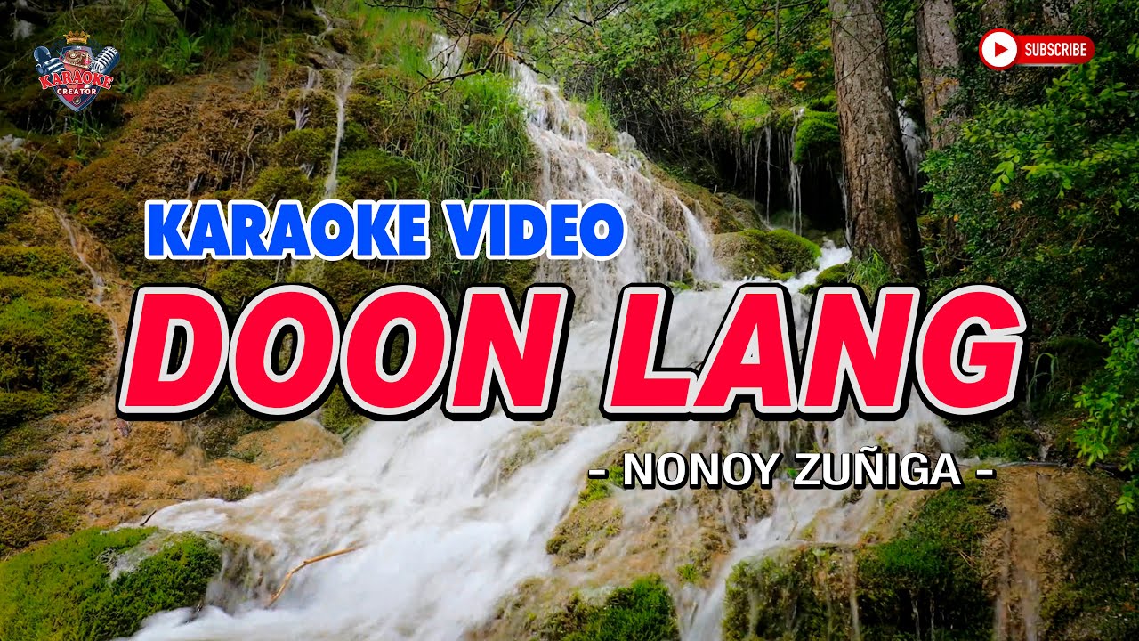 Doon Lang Nonoy Zuñiga Hd Karaoke Youtube