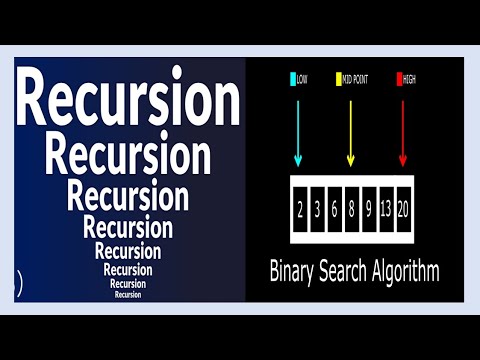 Recursion And Binary Search Algorithm Of Data Structures Explained With
