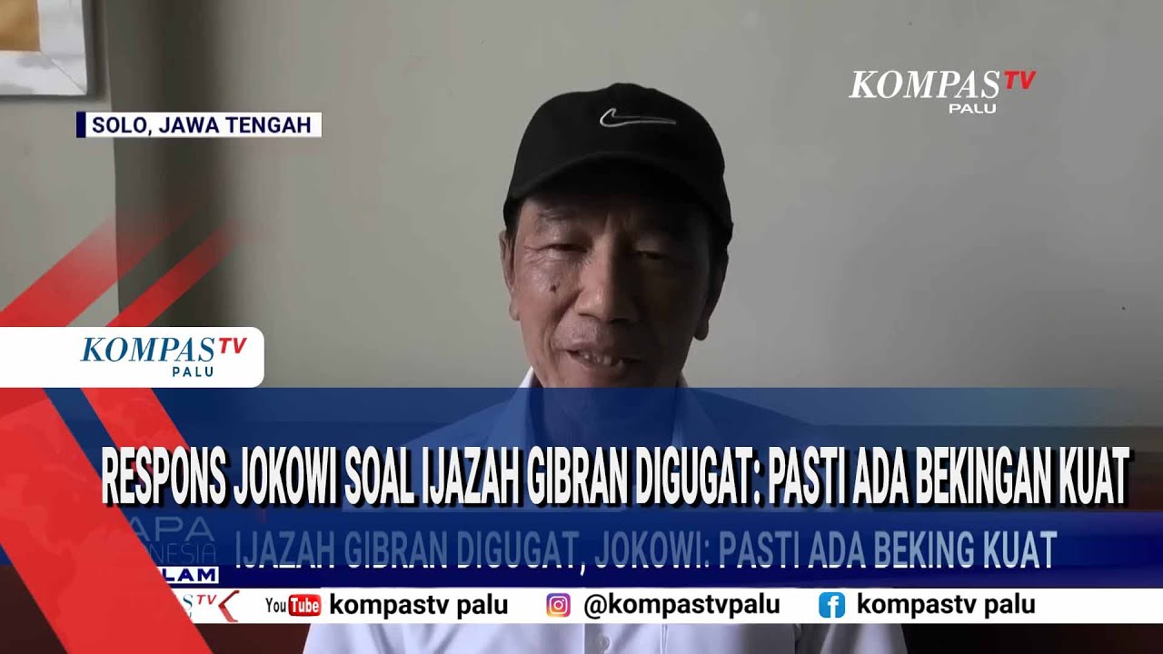 Respons Jokowi Soal Ijazah Gibran Digugat Pasti Ada Bekingan Kuat