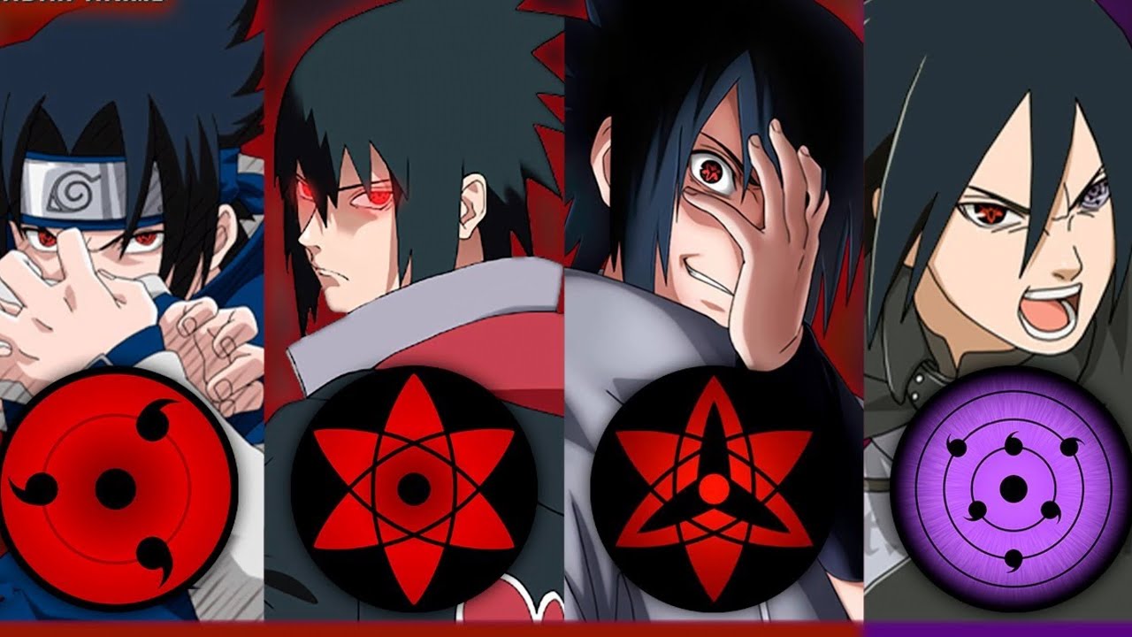 Como Foi Cada Evolução Do Sharingan Do Sasuke Uchiha Youtube