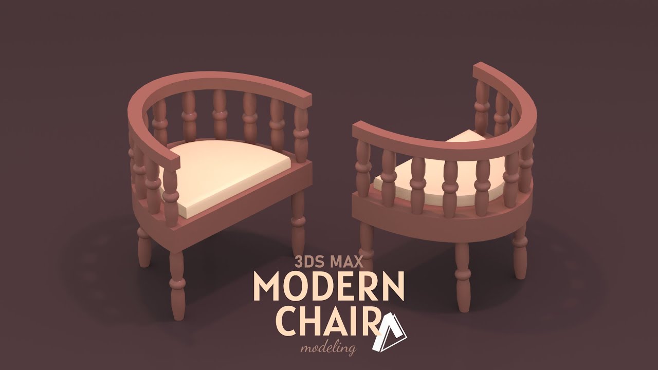 Modern Chair Modeling 3ds Max Youtube