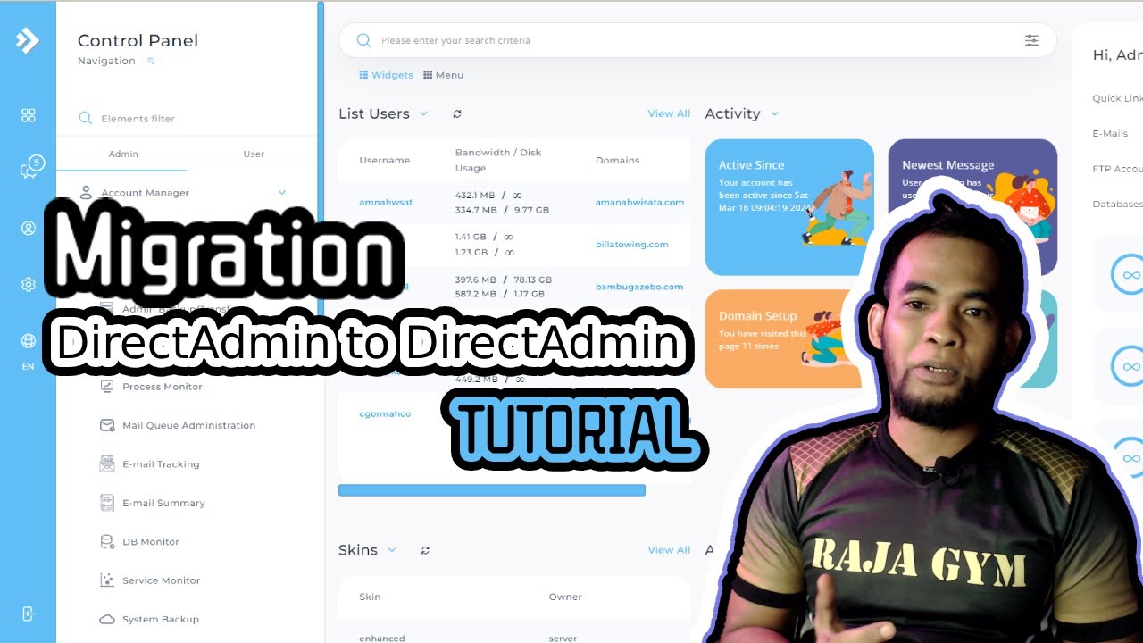 5 Step Directadmin To Directadmin Migrate Tutorial Youtube