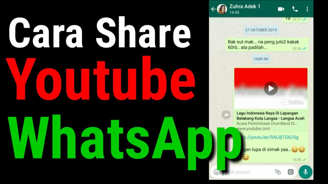 Cara Share Video Di Whatsapp Youtube