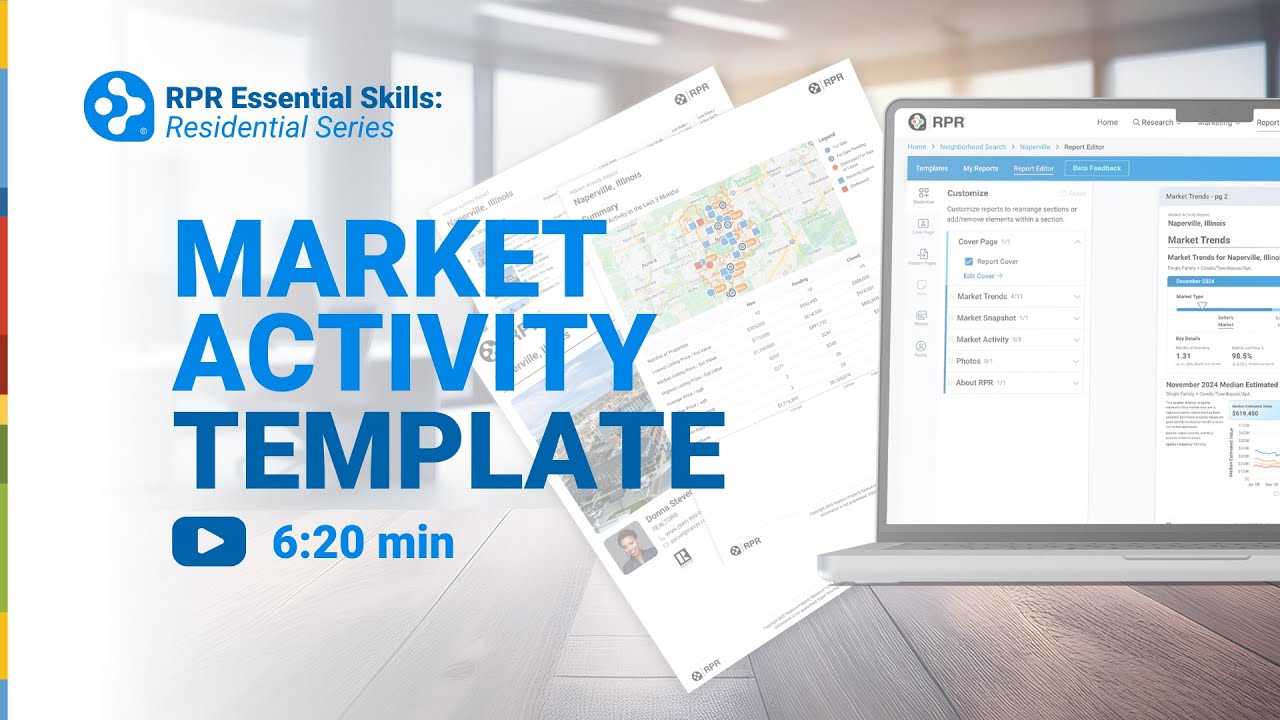 Tutorial Market Activity Report Template Youtube