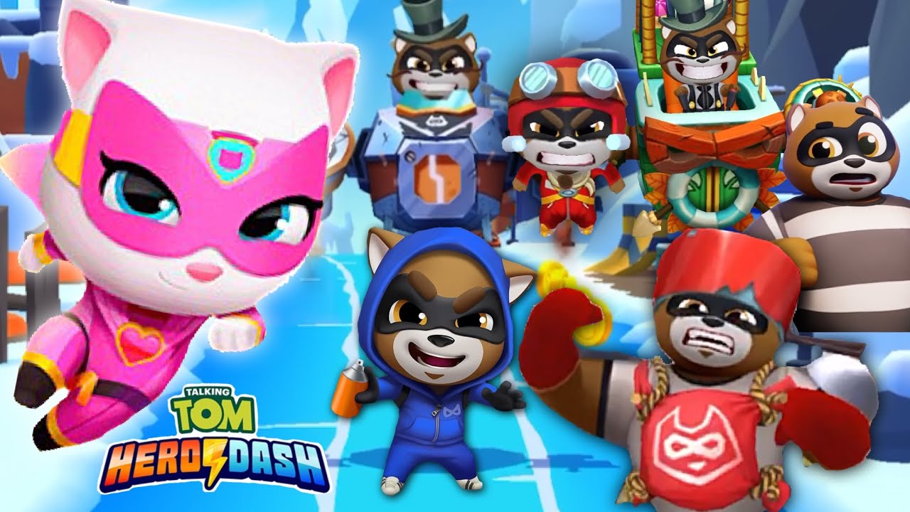 Angela Vs Raccoonz Hero Dash 2021 Coconut Raccoon Talking Tom Hero
