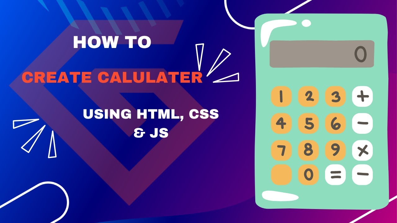 How To Make A Calculator By Using Html Css And Javascript Youtube Nbkomputer