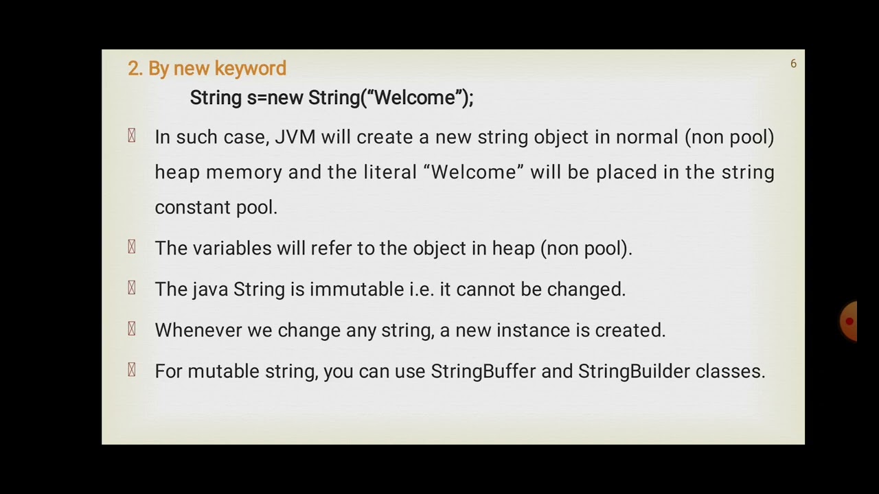 Java String Youtube