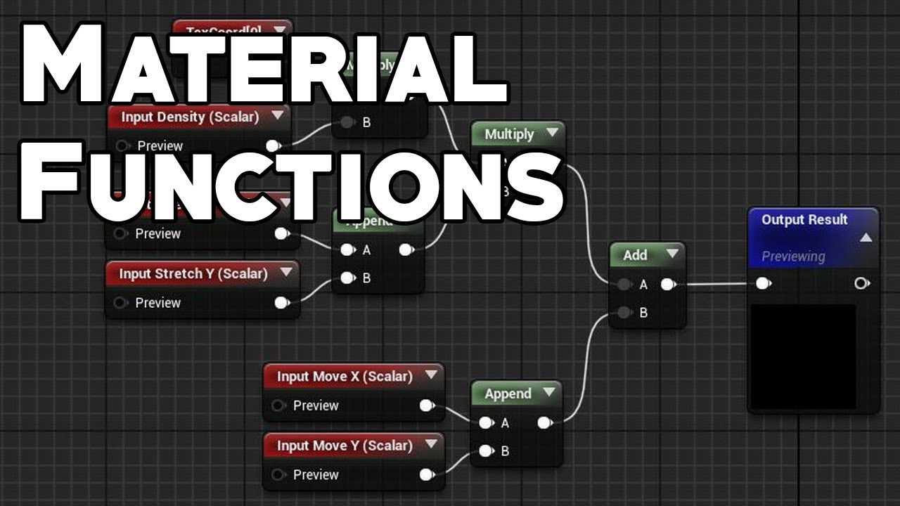 Ue4 Tutorial Material Functions Youtube