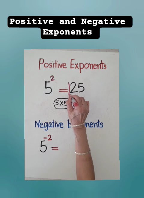 Positive And Negative Exponents Montessori Made Easy Shorts Youtube