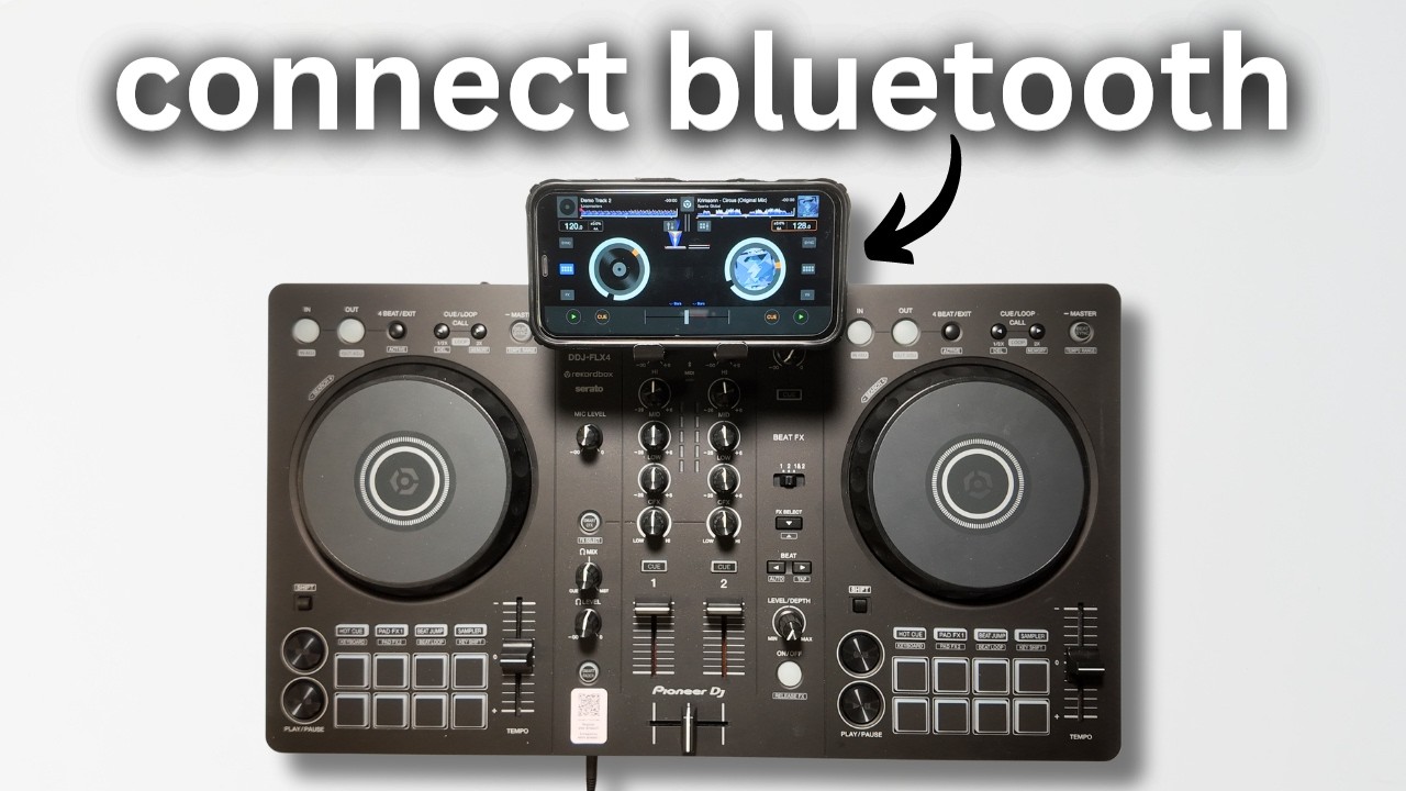 How To Connect Bluetooth On Pioneer Ddj Flx4 Beginner Dj Rekordbox