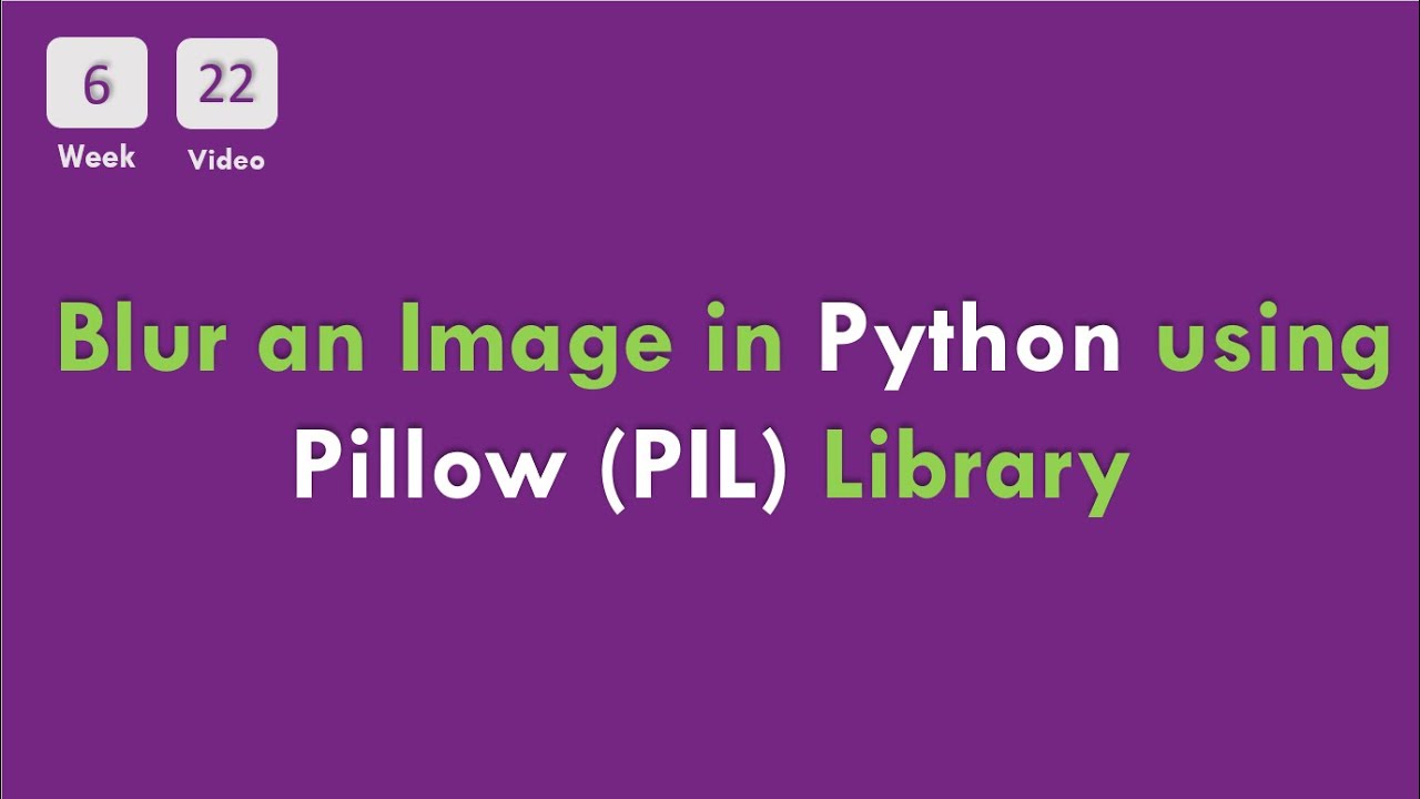 6 22 Cs50x In Arabic Blur An Image In Python Using Pillow Pil