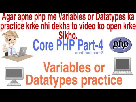 Php Tutorial For Beginners Full Part 4 Variable Datatypes Web