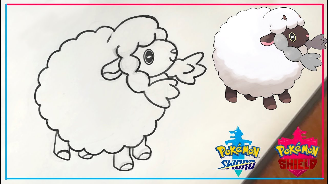 How To Draw Wooloo From Pokemon Sword And Shield Youtube