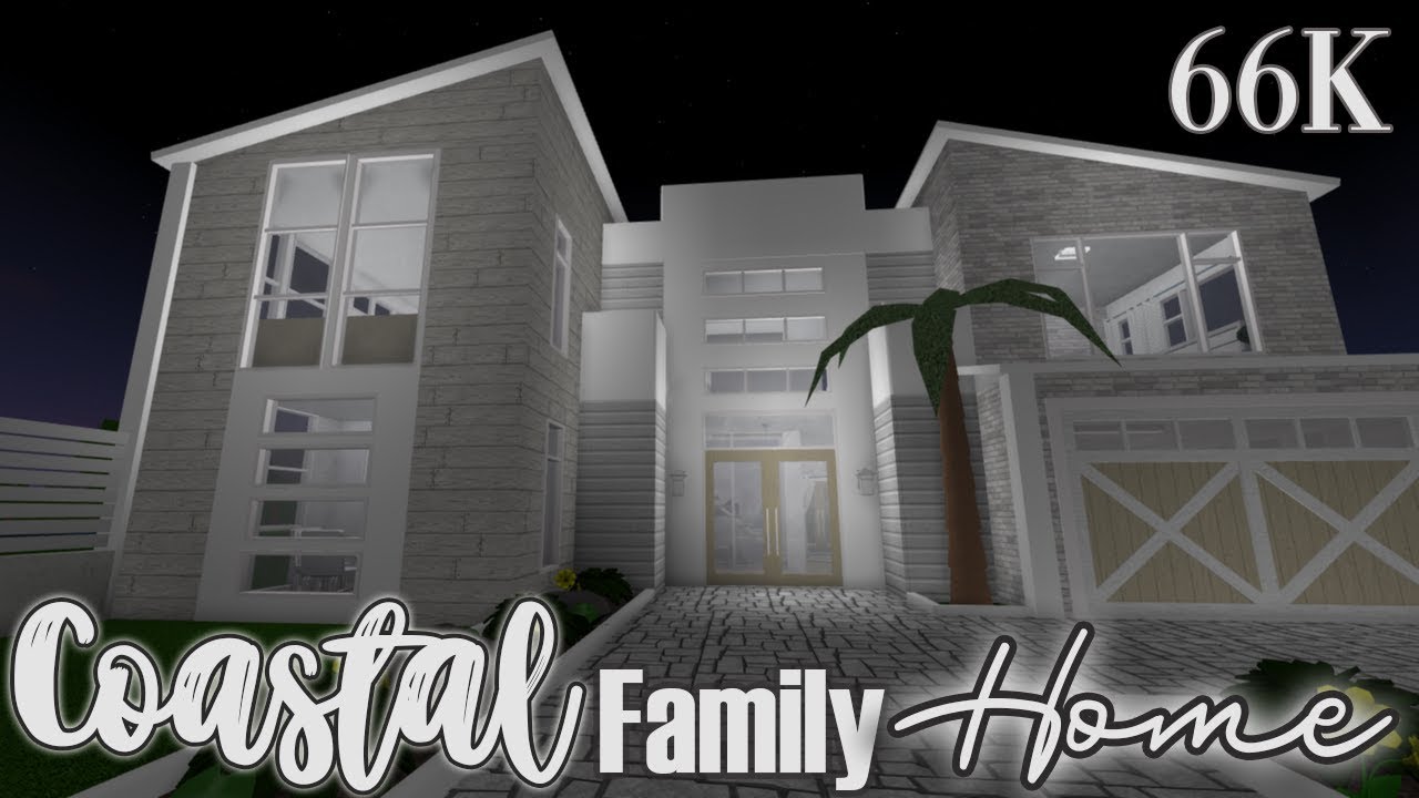 Bloxburg Coastal Family Home 66k Youtube