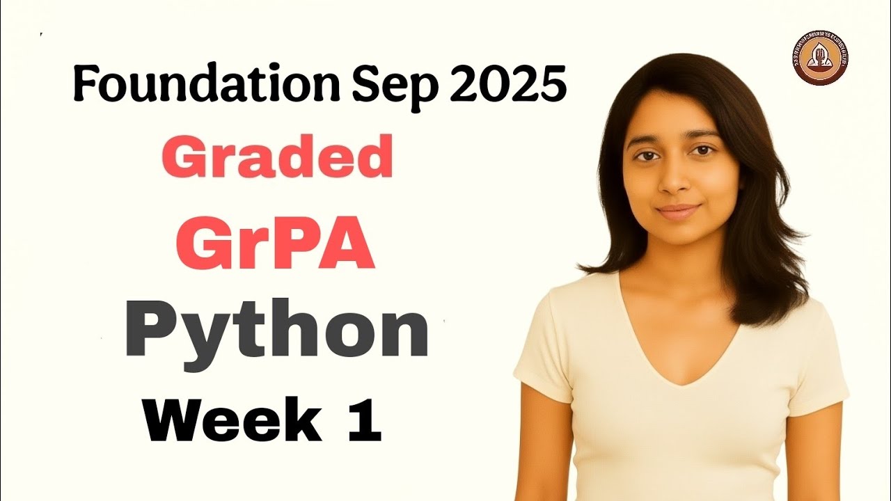 Iit Madras Bs Degree Python Week 1 Grpa Solutions Sep 2025 Youtube