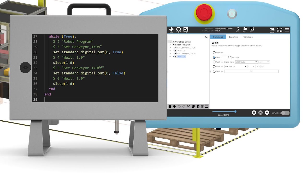 Urscript 3 Node To Urscript Conversion Youtube