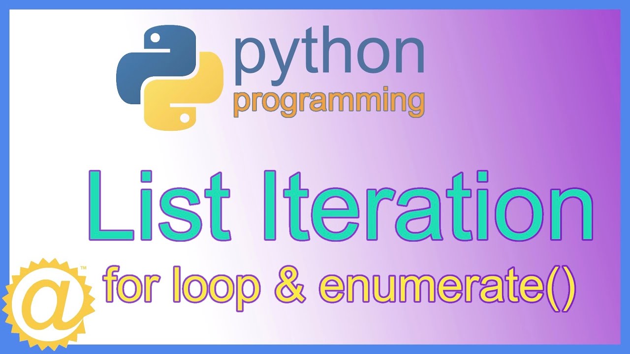 Python How To Iterate Through A List Using For Loop And The Enumerate