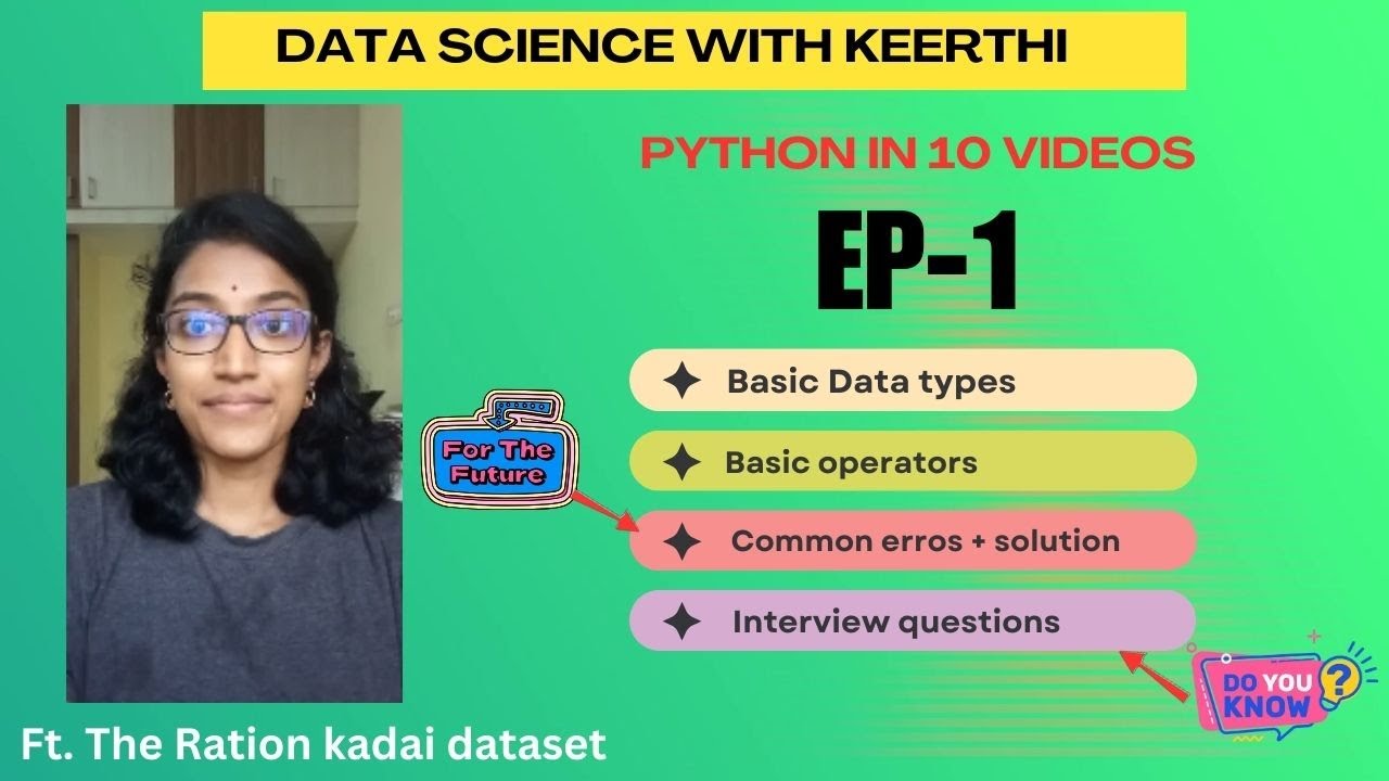 Python In 10 Videos Basic Data Types Operators Ep 1 Tamil