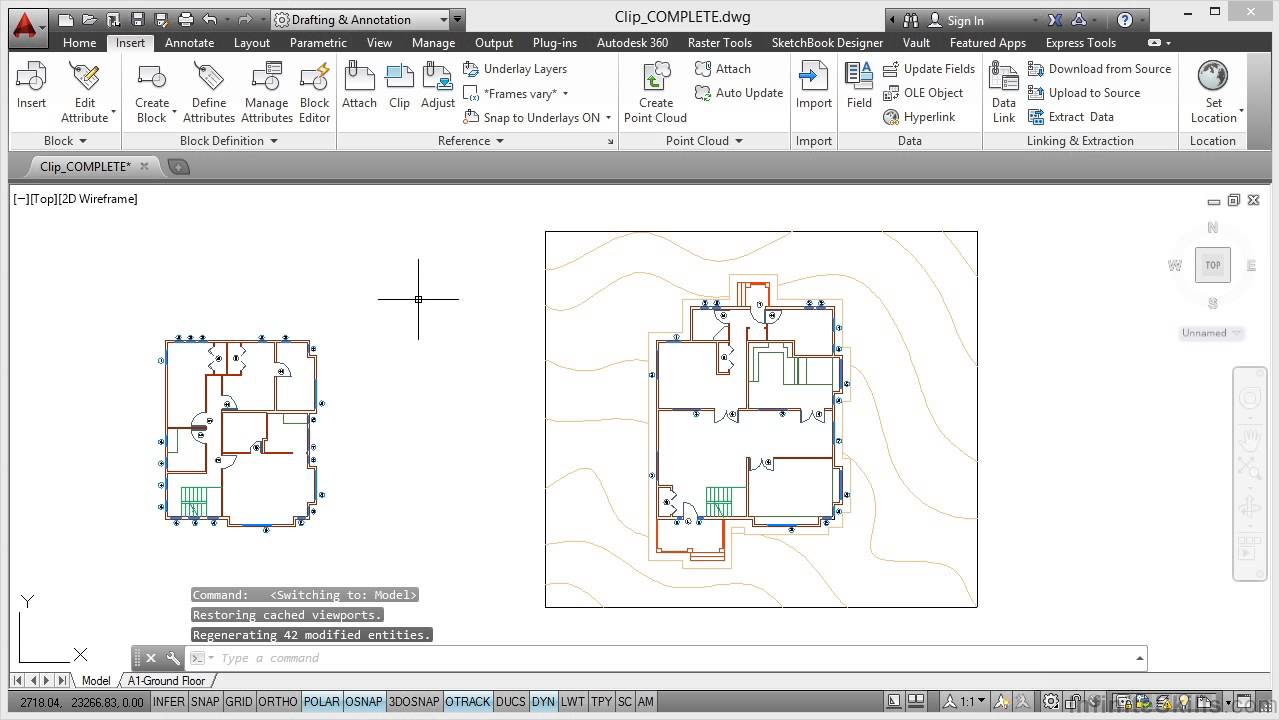 Autocad Working With References Tutorial Clip Youtube