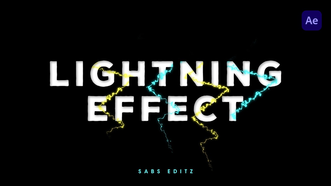Easy Lightning Thunder Animation In After Effects Aftereffects