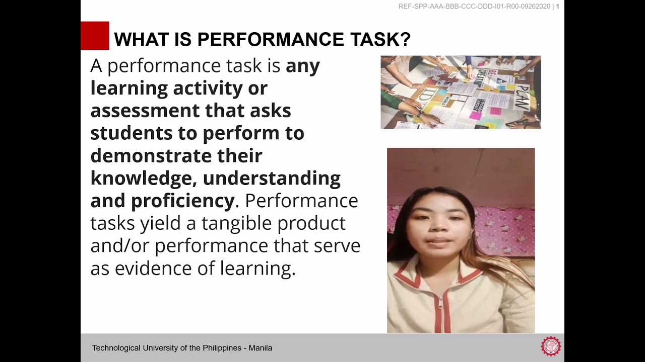 Differentiating Performance Task For Diverse Learners Youtube