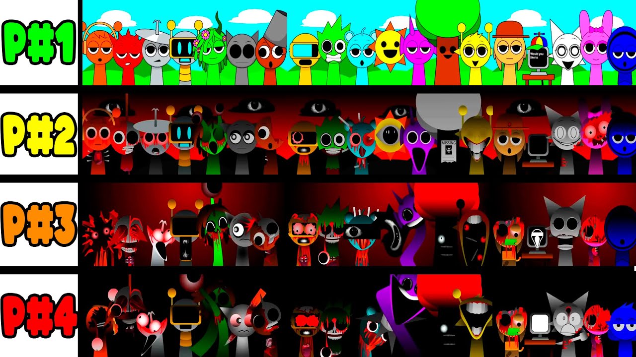 Incredibox Sprunki Babies Phase 1 Vs Phase 2 Vs Phase 3 But All ...