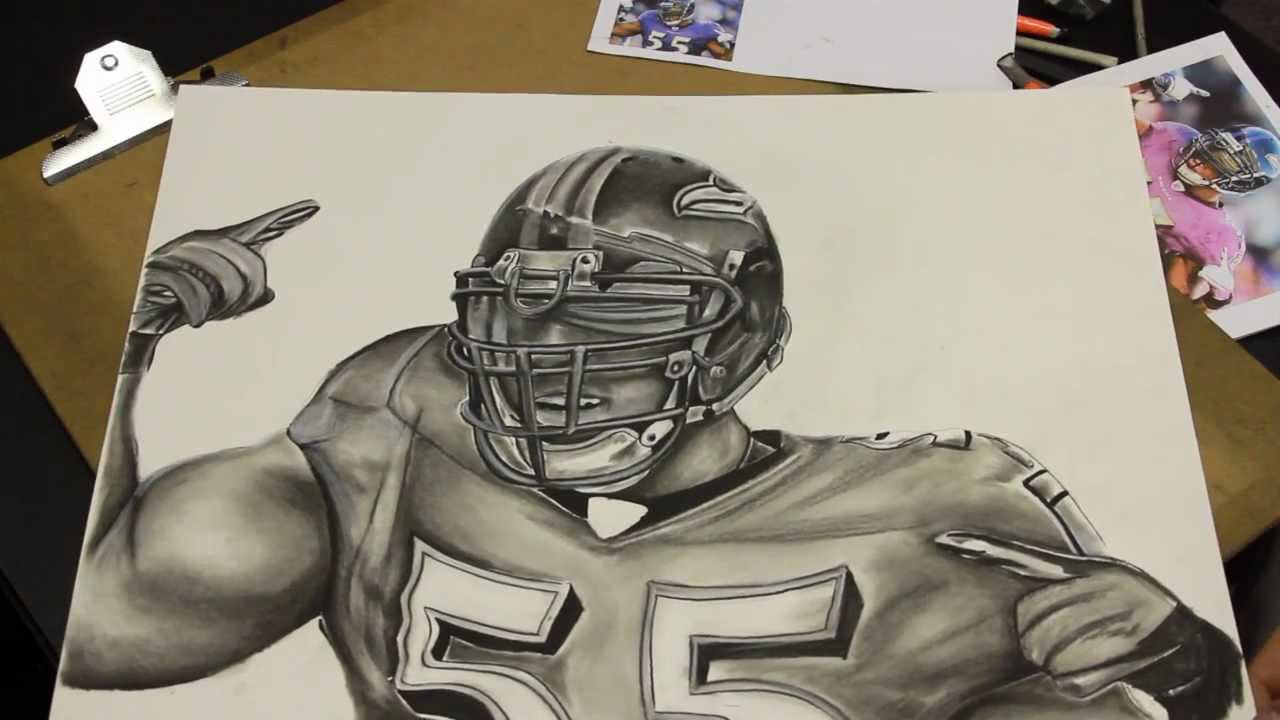 Shawn Forton Terrell Suggs Time Lapse Drawing Youtube