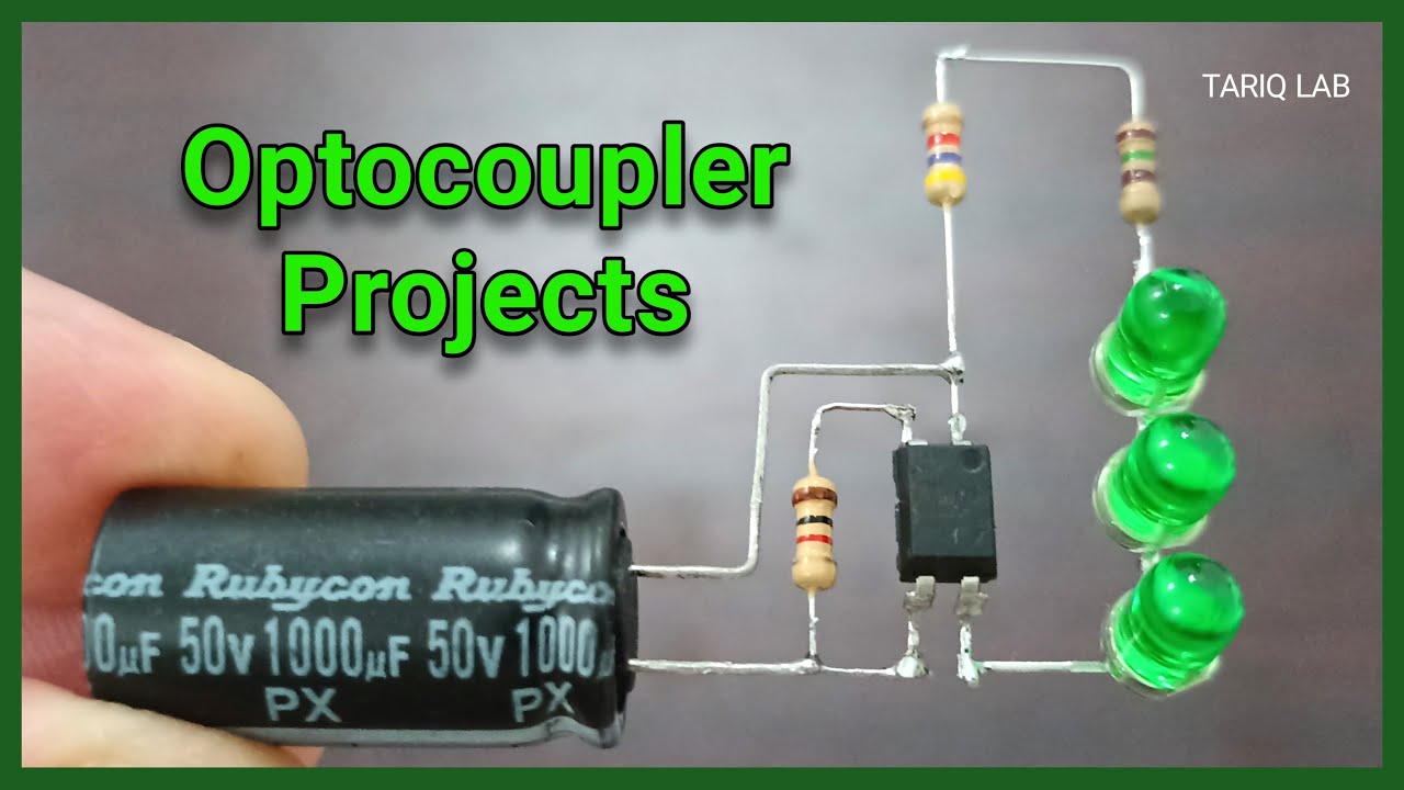 How Optocoupler Works Led Flasher Circuit Using Optocoupler Youtube