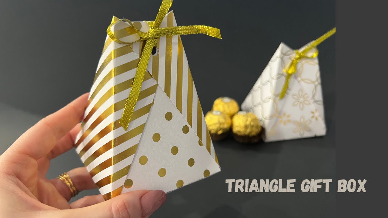 Triangle Gift Box How To Make An Easy Diy Triangle Gift Box For Small