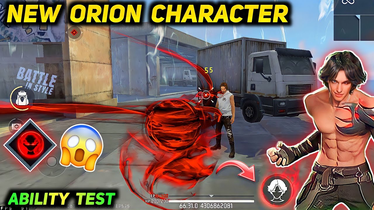 Orion Character Ability Test Free Fire New Character Orion Skill Test
