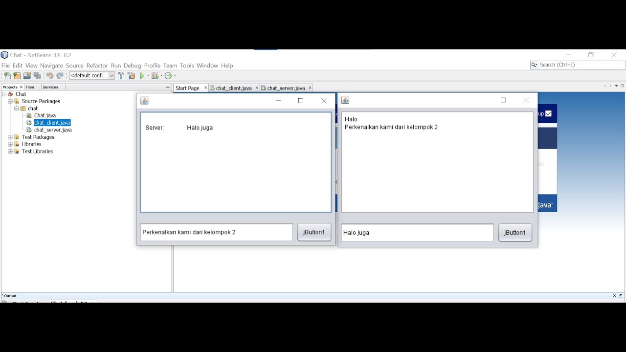 Implementasi Client Server Chatting Application Menggunakan Netbeans
